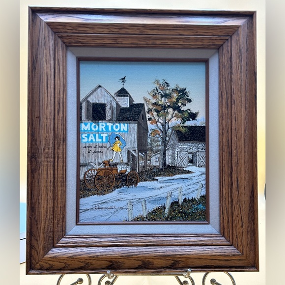 Vintage | Wall Decor | C Carson Morton Salt Oil Painting When It Rain ...